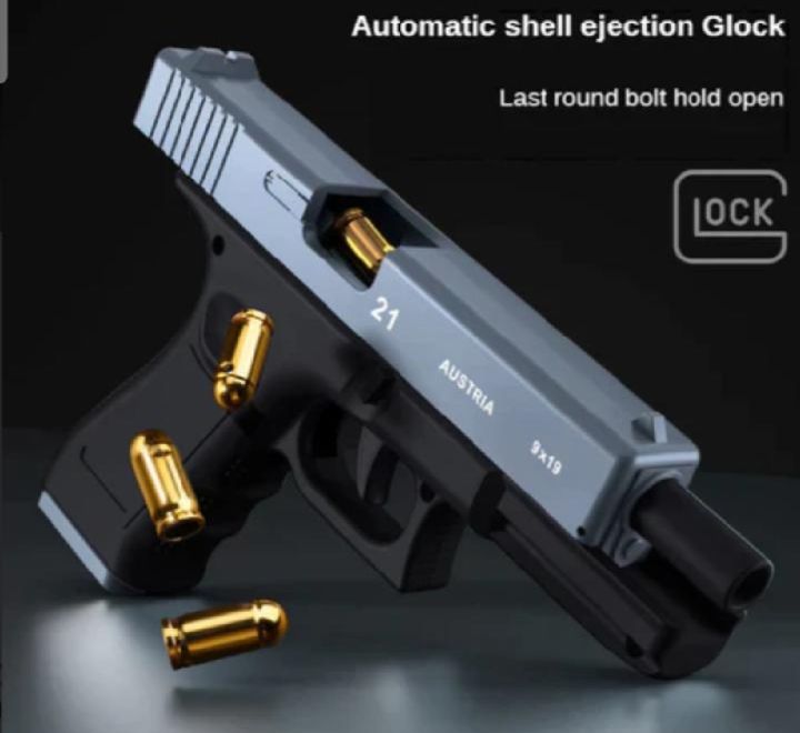 Glock Soft Bullet Toy Gun Shell Ejection Foam Darts Blaster Manual ...