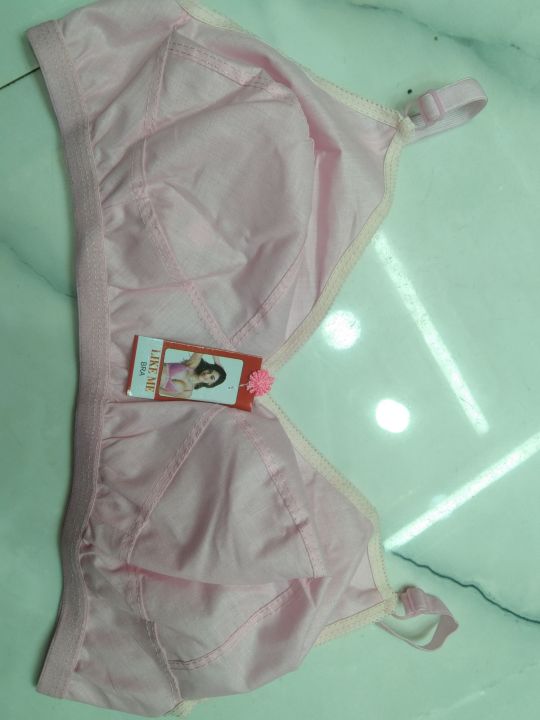 4 PSC Cotton fabric bras are comfortable and soft for girls and women ...
