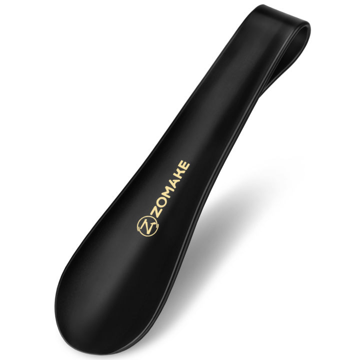 Professional Shoe Spatula Black Plastick Shoe Horn Flexible Shoe Lifter ...