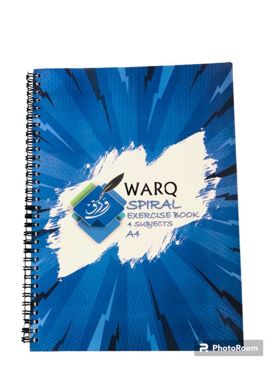 Warq Spiral 4 Subject REGISTER copy imported pages | Daraz.pk