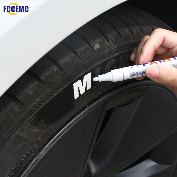 1Pc Car Paint Pen Waterproof Car Wheel Tire Oily Painting Mark Pen ...