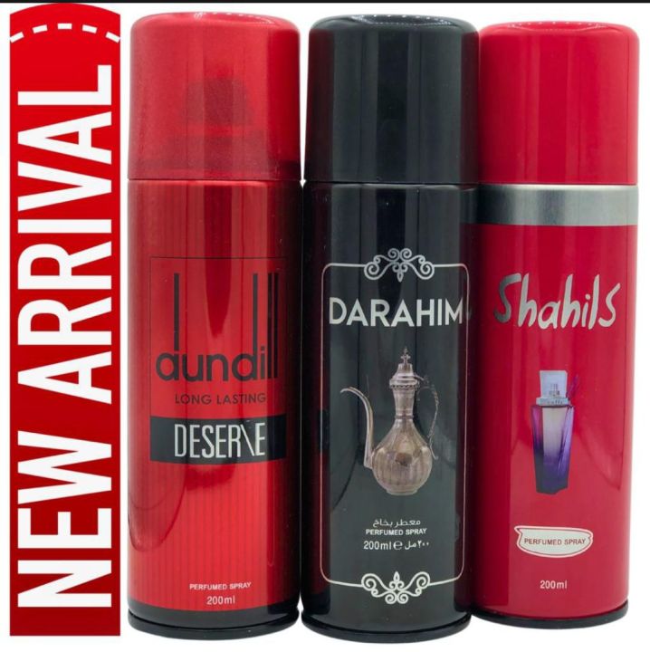Body Spray Pack of 3 For Men Gift | Big Bottle 200ml Dunhill Red ...