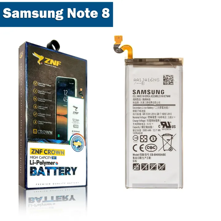 Samsung Note 8 Battery Replacement ZNF Original High Capacity 3300mAh ...