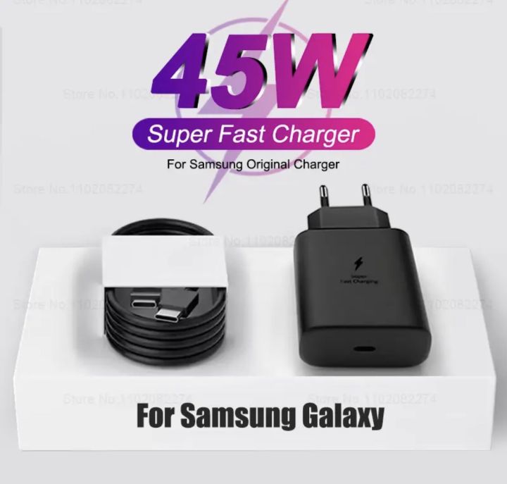 Samsung 45W PD Adapter + Fast Cable - Fast Charging Type C Adapter | Daraz.lk