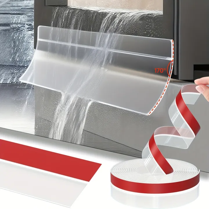 500cm Heavy-Duty Waterproof Rubber-Like Window & Door Rain Drip Guard ...