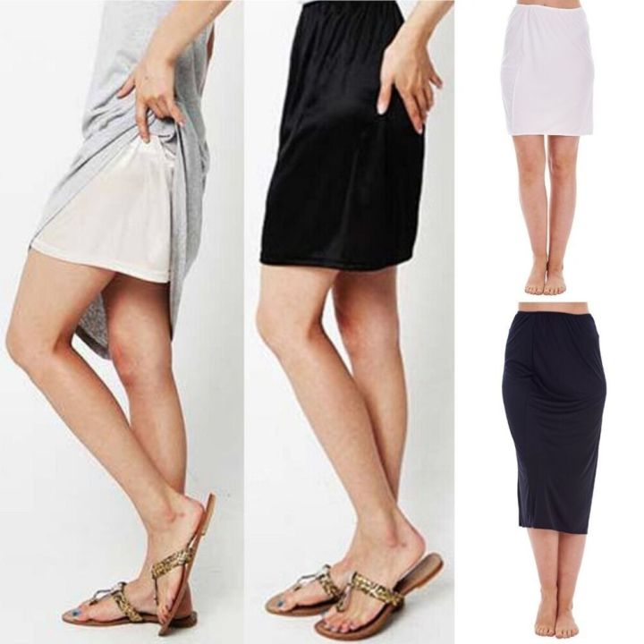 Comfortable Half Slips Under Dress Cooling Underskirts Lingerie Satin ...