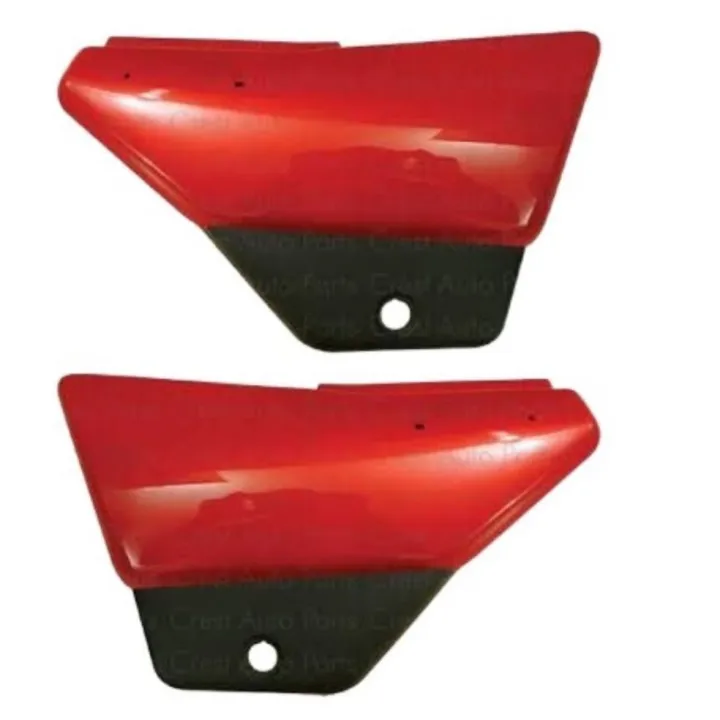 Side Cover For 70cc Bike Motorcycle Flaxeble Red & Black | Daraz.pk