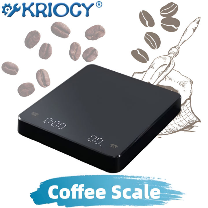 Digital Coffee Scale with Timer LED Screen Espresso USB 3kg Max ...