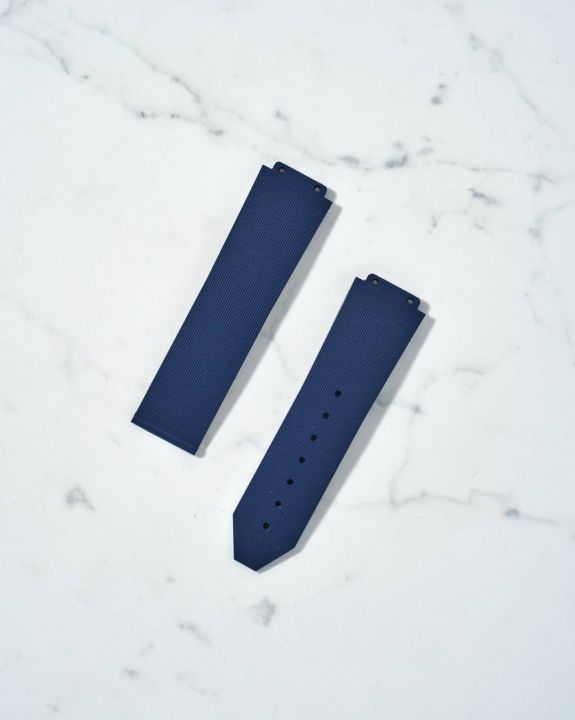 Blue color rubber men watch strap | Daraz.lk