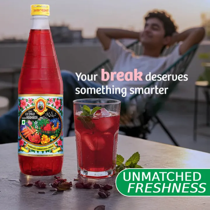 Roohafza Sharbat 750ml | makes 4 Liter | Rooh Afza - Soul Refreshing ...