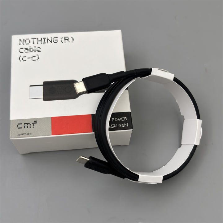 100CM NOTHING USB C to USB C PD Fast Charging Cable CMF 65W Power GaN ...