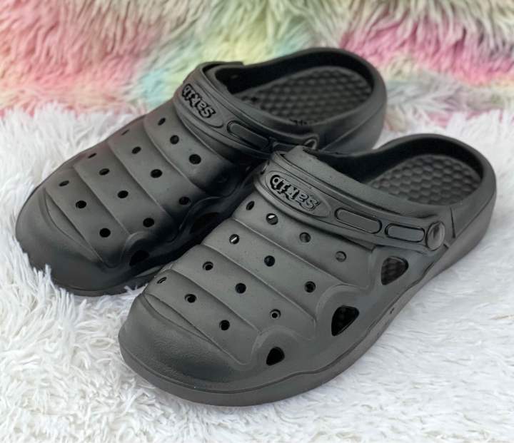 Mens New Comfortable Lightweight Eva Rubber Crocs Half Shoes Sandals ...