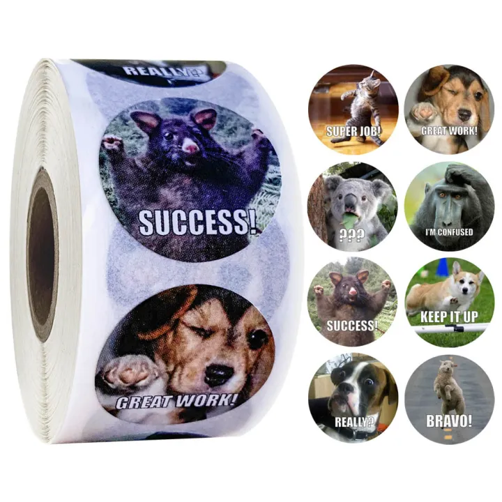 500Pcs Reward Stickers Motivational Stickers Roll for School Reward ...
