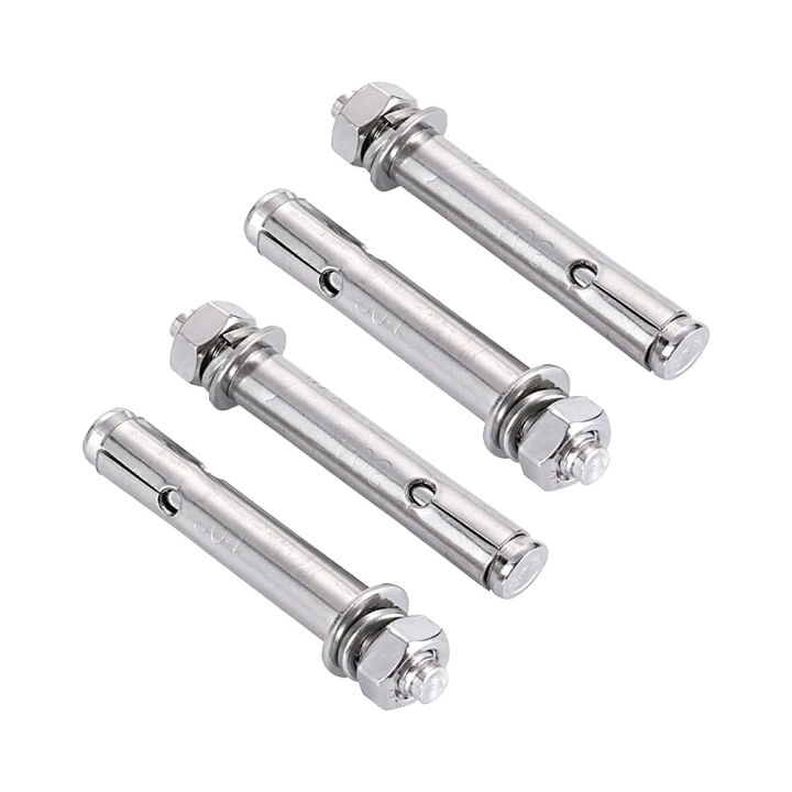 2-10PCS Stainless Steel Expansion Screws Hex Head Sleeve Anchor M6 M8 ...