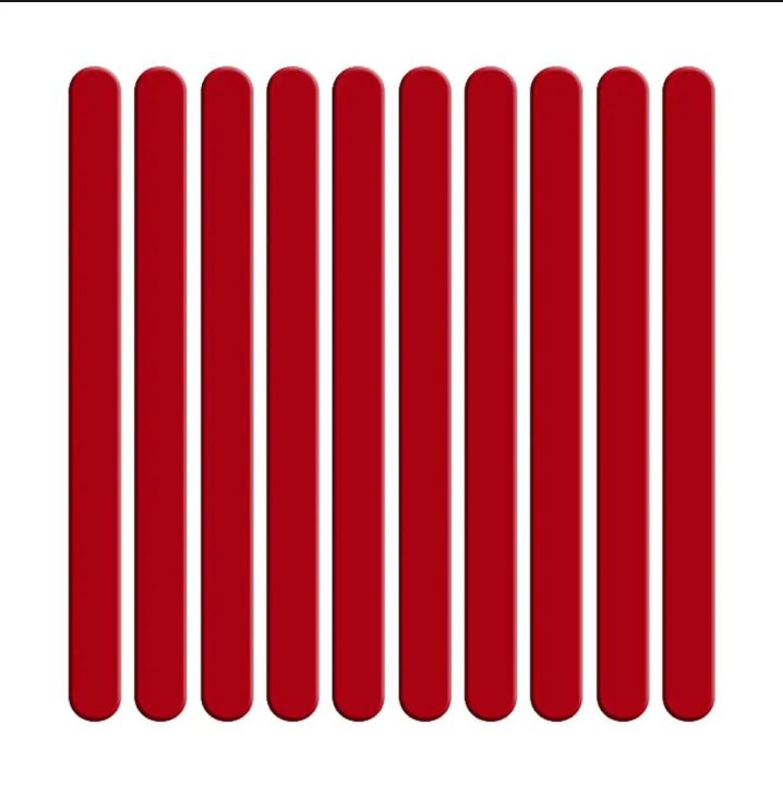 Red color ice cream stick 100pcs 4inch High Quality Perfect for Making ...