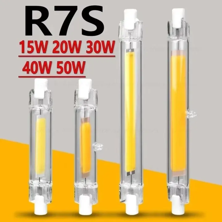 R7S LED Glass Tube COB Bulbs 78MM 118MM High Power R7S Corn Lamp J78 ...