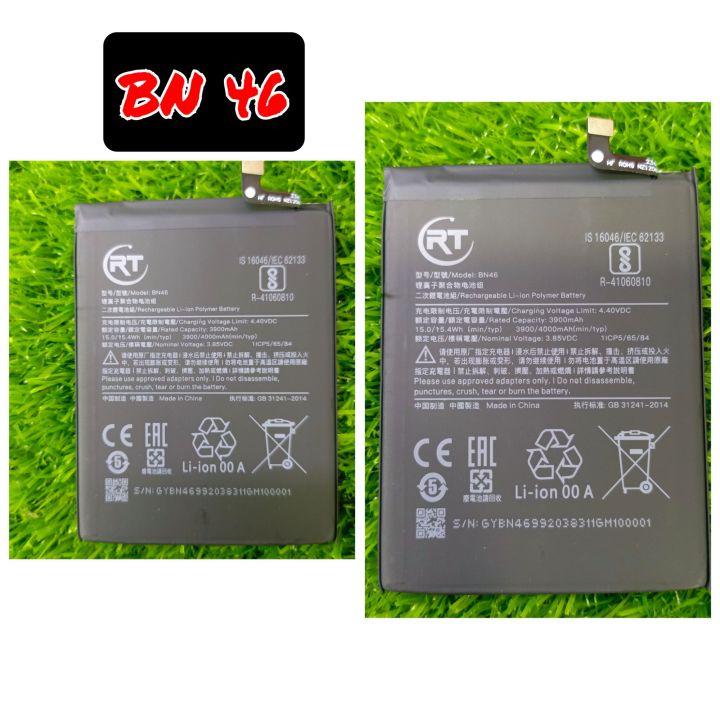 RT BN-46 Battery For Xiaomi Redmi Note 8, Note 8T,Y3,Redmi 7,Capacity ...