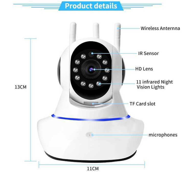 Wireless 1080P HD Security Camera with Motion Detection, Two-Way Audio ...