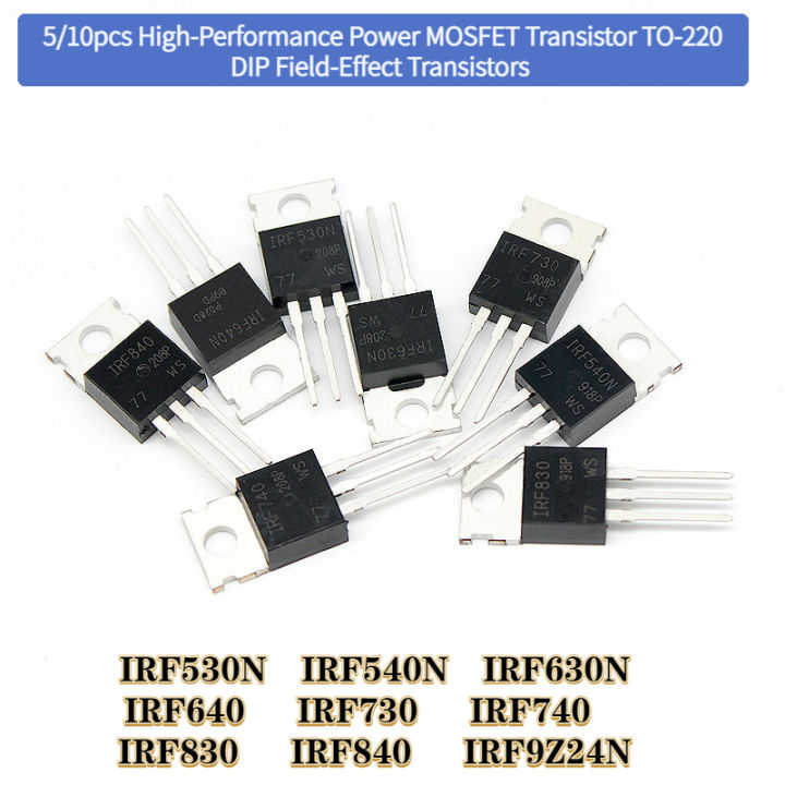 5/10pcs High-Performance Power MOSFET Transistor IRF530N IRF540N 630N ...