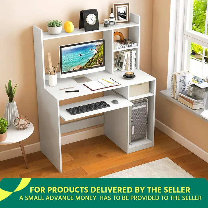 Modern Computer Desk With with Keyboard Tray, CPU Stand, Reading Table ...