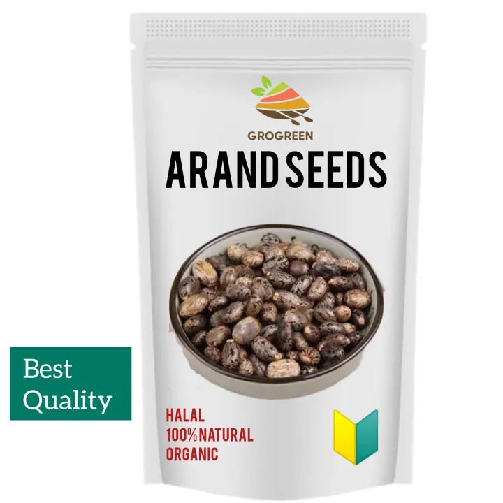 Castor Seeds | Tukhm e Arind | Arand | 100gm | تخم ارنڈ | Daraz.pk