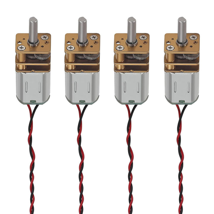 4pcs 6pcs Mini Micro N20 Gear Motor DC 3V-6V Slow Speed Full Metal ...