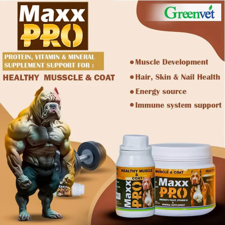 Maxx Pro 50 Tablets Bottle Greenvet (Boost Your Dog’s Health) The ...
