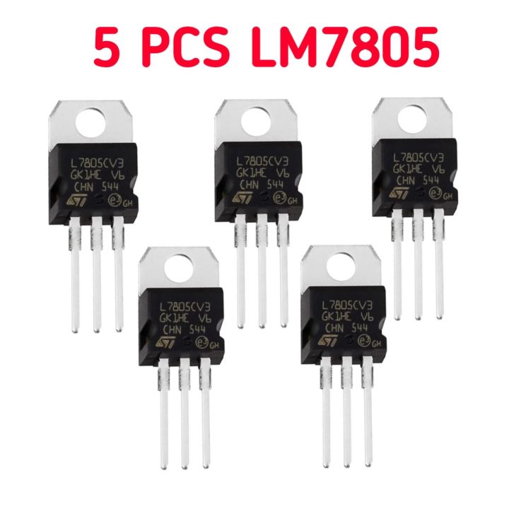 5 Pcs Original LM7805 Voltage Regulator LM7805 5Volt Voltage Controller ...