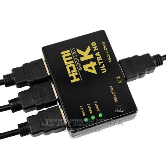 HDMI Switch Switcher Splitter Hub Adapter with IR RF Remote | Daraz.com.bd