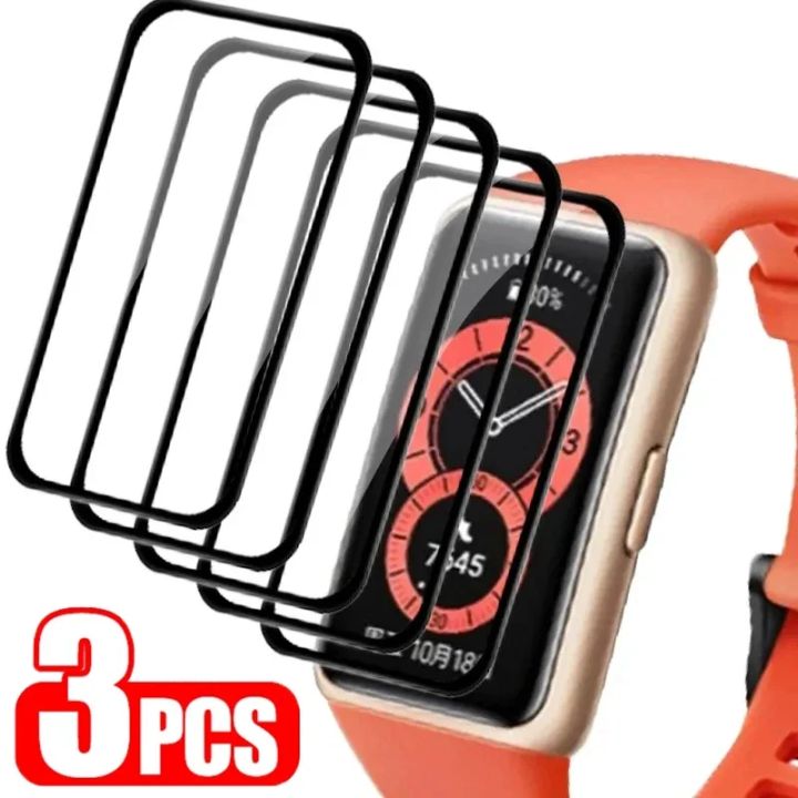 9D Curved Tempered Glass For Huawei Band 8 7 6 Pro Full Screen ...
