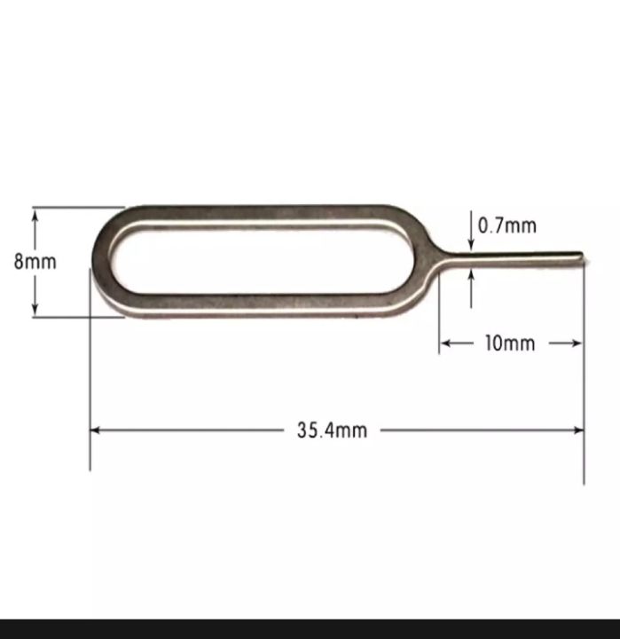 Sim card ejector for all smartphones and tablets (pack of 2) | Daraz.pk