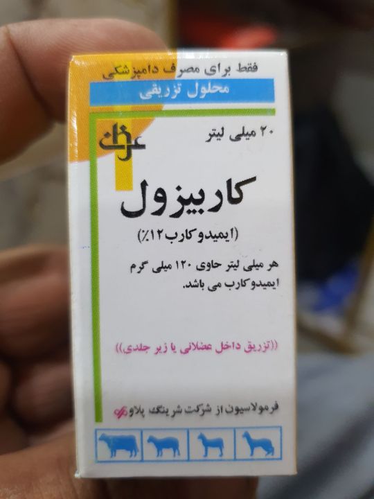 carbizol injection 20ml imidocarb injection veterinary uses Cow buffalo ...
