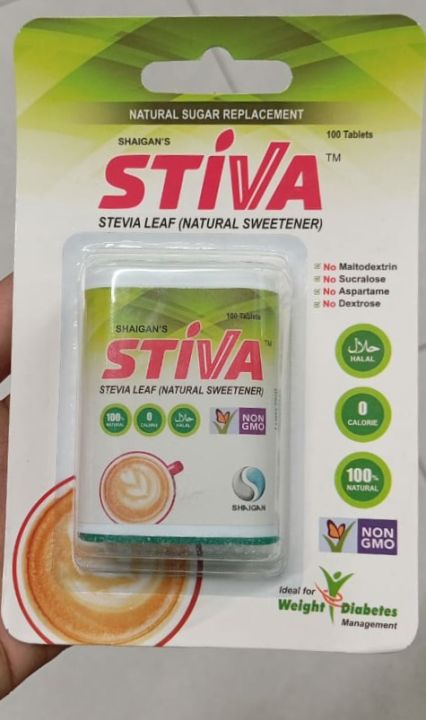 STIVA SWEETENER 100 TABLETS/ STEVIA NO CALORIES SWEETENER | Daraz.pk