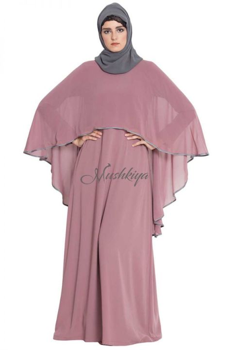 Plain Maza Abaya With Chiffon Half Albab | Daraz.lk
