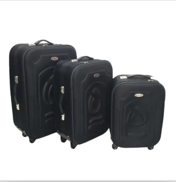 3 pcs 4 wheel luggage suitcase without trolly 20 24 28 inches | Daraz.pk