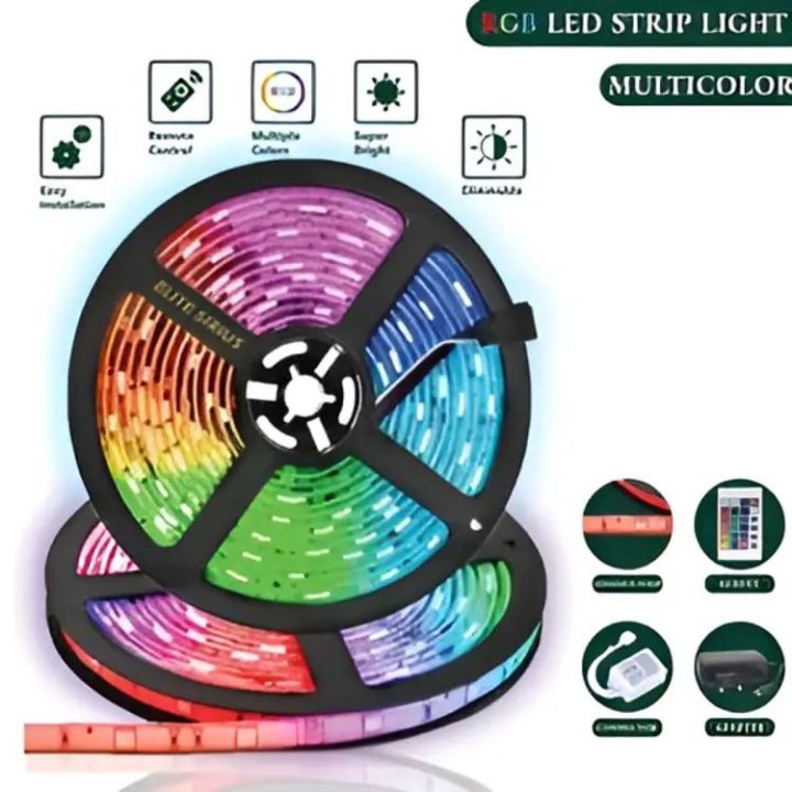 RGB LED Strip Lights Self-Adhesive Waterproof Color Changing Remote ...
