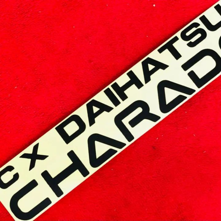 Daihatsu charade CX rear sticker black | Daraz.pk