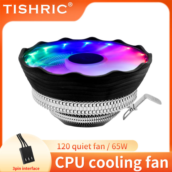 TISHRIC CPU Cooler Fan RGB PWM 3 Pin Computer Case Fan Intel LGA 1700 ...