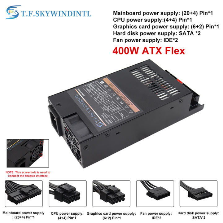 T.F.SKYWININDL 400W Modular Power Supply Flex-ATX 400W PSU for ITX Mini ...