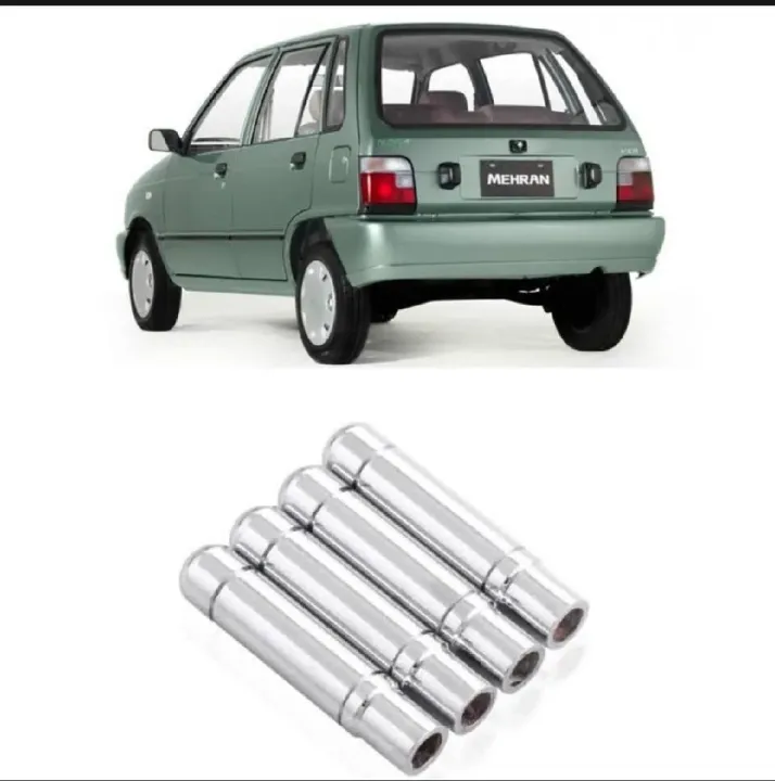 SUZUKI MEHRAN CAR DOOR LOCK KNOBS KIT PACK OF 4 PIECE CHROME | Daraz.pk