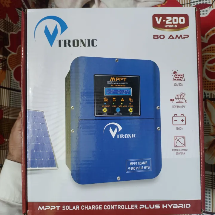 MPPT Solar Charge Controller Hybrid 80 amp Voltronic | Daraz.pk