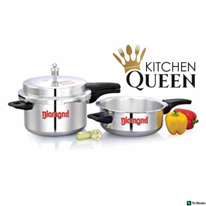 Pressure cooker 5L and 3L pan combo pack | Daraz.lk
