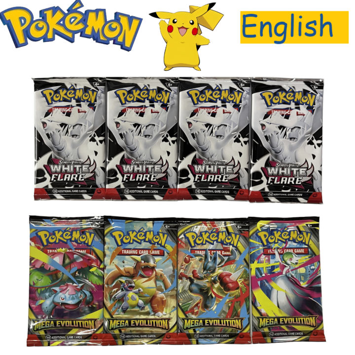 Pokemon Serise English Version Black Bolt White Flare MEGA Evolution ...