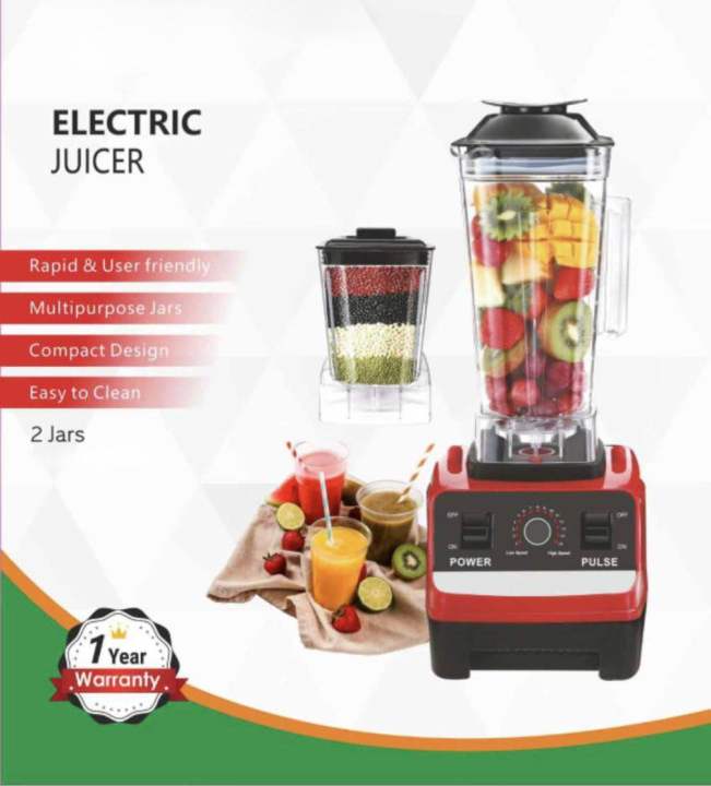 2 In 1PA Free 4500W Heavy Duty 2L Electric Blender Kitchen Food Mixer ...