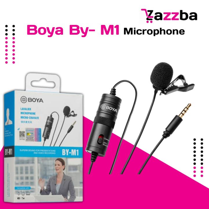 BOYA BY‑M1 Clone Lavalier Microphone – Budget Wired Omni Laval Mic with ...