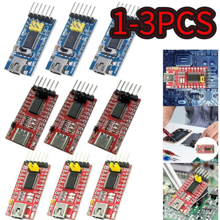 1-3PCS FT232RL FTDI USB To TTL Serial Adapter Module 3.3V 5.5V FT232 ...