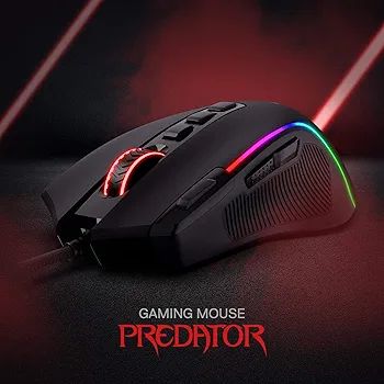 Redragon M612 Predator RGB Gaming Mouse, 8000 DPI Wired Optical Mouse ...