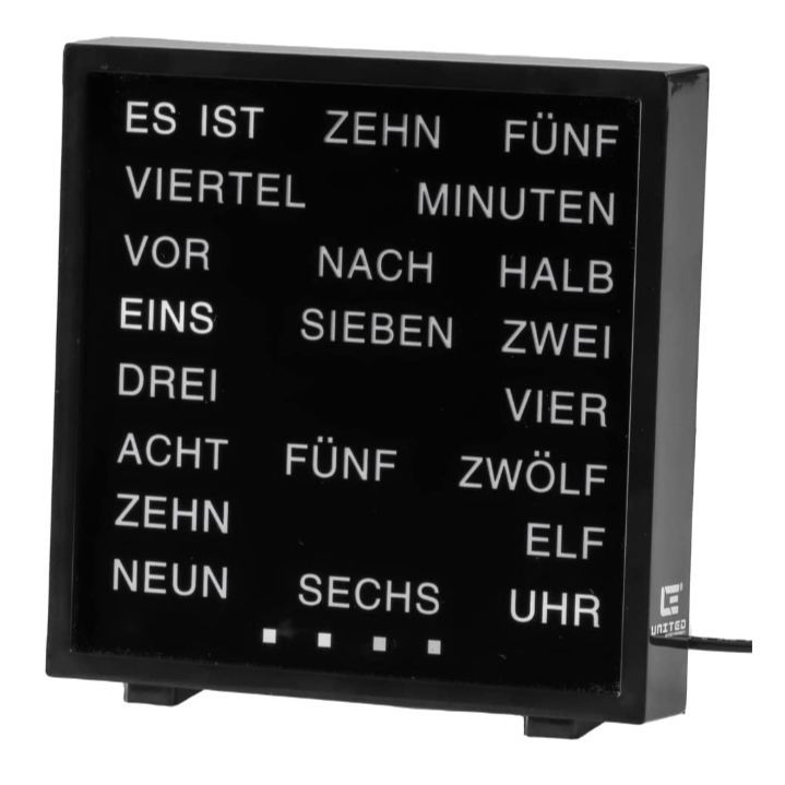 LED word clock in German Language / Words clock / clock in words | Daraz.pk
