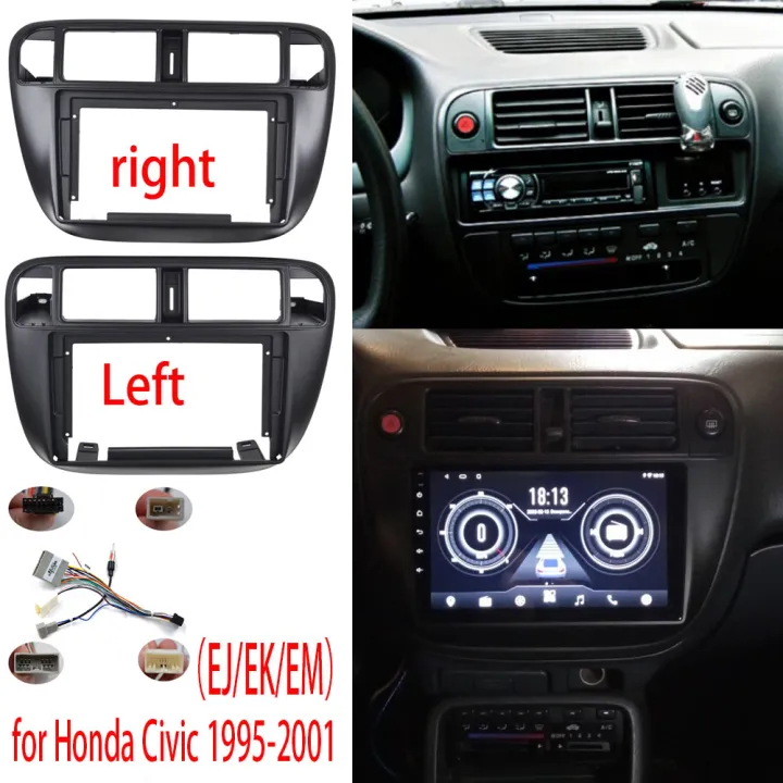 9 Inch Car Fascia Radio Panel for Honda Civic 1995-2001 Dash Kit ...