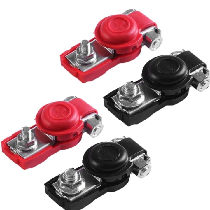 4 PCS Battery Terminal 2 Black 2 RED Car truck Battery Terminal Battery ...